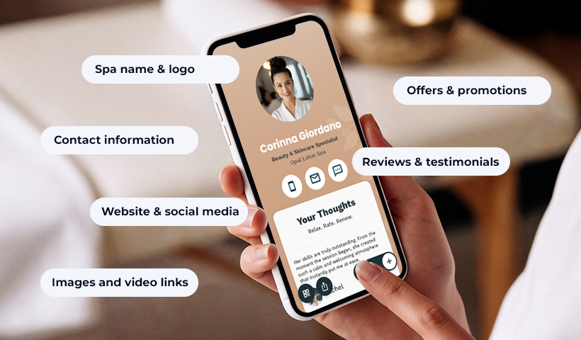 Digitale visitekaartjes voor spa's: alles wat u moet weten